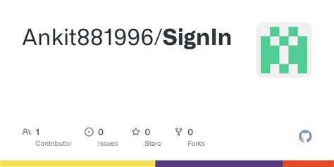 Github Ankit Signin