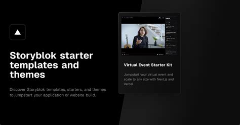 Storyblok Starter Templates And Themes Vercel