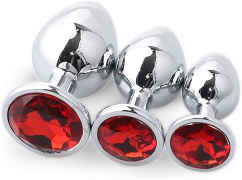 3 Pcs Butt Plug Stainless Steel Anal Plug In 3 Sizes Rustproof