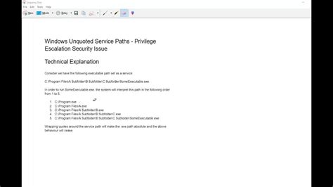 Windows Unquoted Service Paths Fix Privilege Escalation Youtube