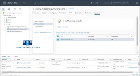 upgrade vmware tools using vum mastering vmware