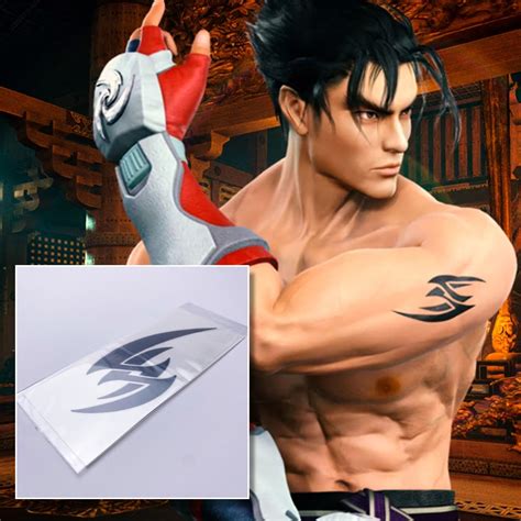 Jin Kazama Tekken Temporary Tattoo Tattoo Cosplay