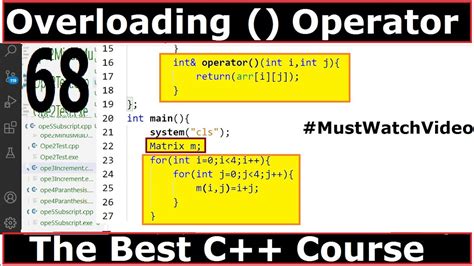 C Tutorial Overloading Parentheses Operator Part YouTube