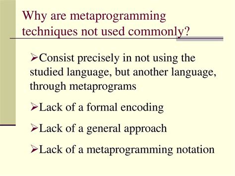 Metaprogramming And Its Relevance In Software Engineering Ppt Download