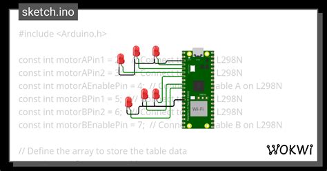 2 Motors Sequence Wokwi Esp32 Stm32 Arduino Simulator