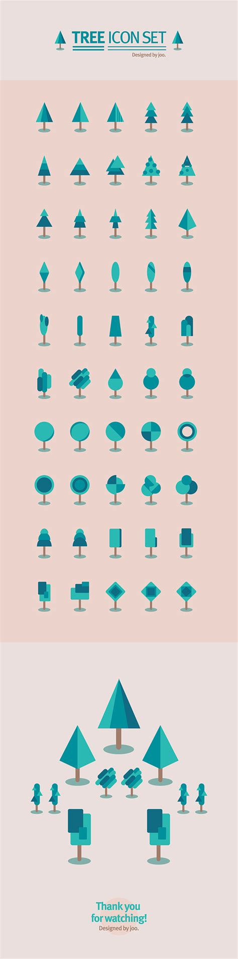 Tree Icon Design On Behance