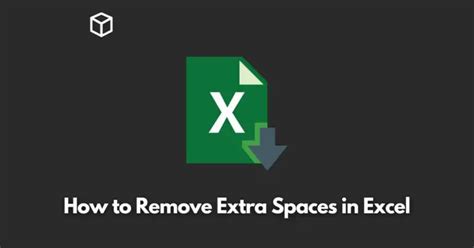 How To Remove Extra Spaces In Excel Programming Cube