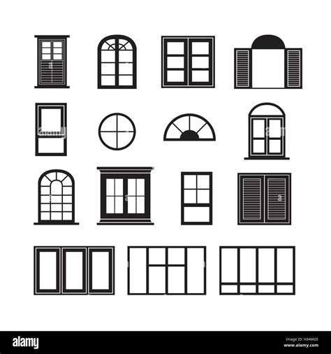 Window Vector Set Stock Vector Image And Art Alamy