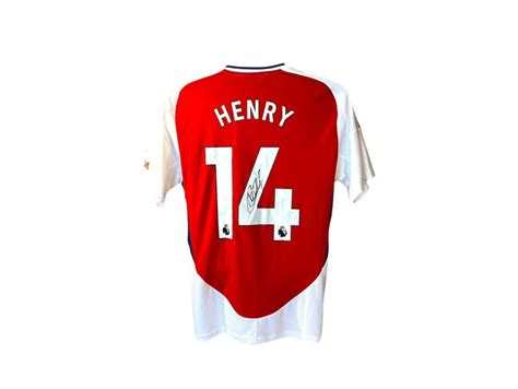 Thierry Henrys Arsenal 202415 Signed Official Shirt Charitystars