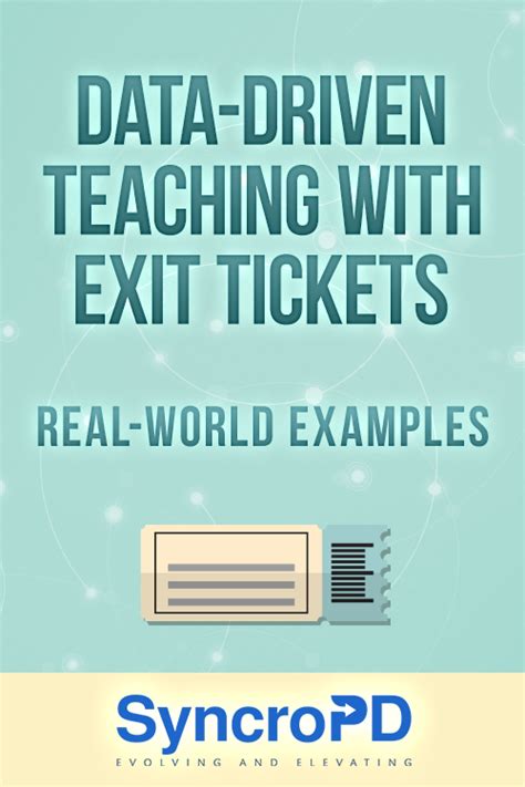 data driven teaching with exit tickets real world examples