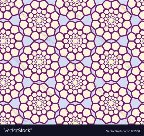 Abstract Geometric Seamless Radial Pattern Vector Image