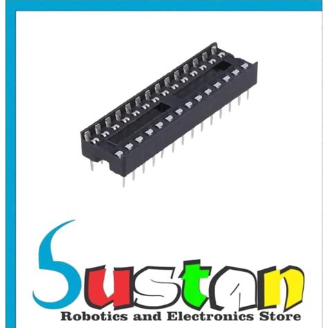 Jual Socket Ic 28p Dip 28p 2x14 For Atmega 8 Atmega 328 Soket Ic 28p