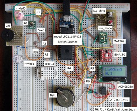 Mbed LPC FN Barometer With Data Logging Mbed