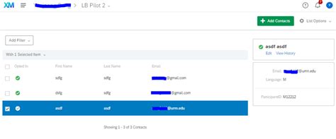 how to link individualized id and subsequent survey contents xm