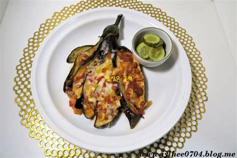 제철 전자레인지 가지피자