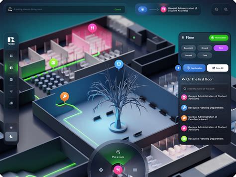 D Web Virtual Ar Vr Mall Map Navigation App Ui Kit Behance