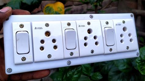 3 Switch 3 Socket Connection Extension Box Three Switch Three