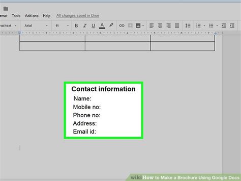 How To Make A Brochure Using Google Docs With Pictures WikiHow