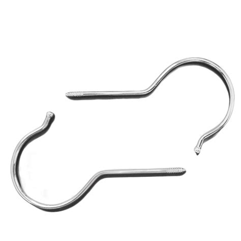 Nickel Plated Coat Hook Screw Eyes And Hooks Wood Dowel