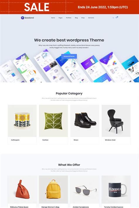 Saasland Saas Startup Technology And It Solutions Wordpress Theme Wordpress Theme Creative