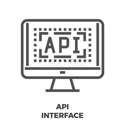 Api Interface Line Icon Stock Vector Illustration Of Data 86651033