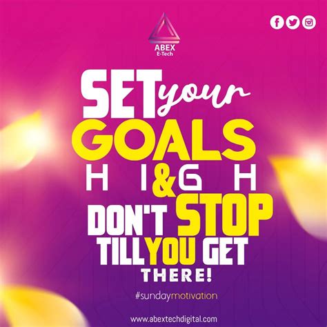 Abex E Tech On Linkedin Have A Great Sunday With Abex E Tech Set Ambitious Goals Stay