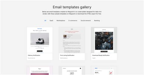 transactional email templates for saas free html download waypoint