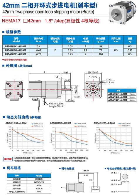 Two Phase Open Loop Stepping Motor Brake F Famed