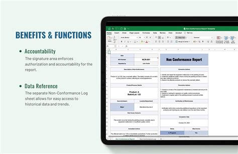 Non Conformance Report Template In Excel Google Sheets Download Template Net
