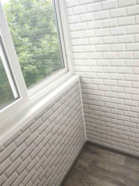 Мдф панели под кирпич для балкона - фото