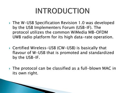 Ppt Comparative Analysis Of Bluetooth 30 With Uwb And Certified