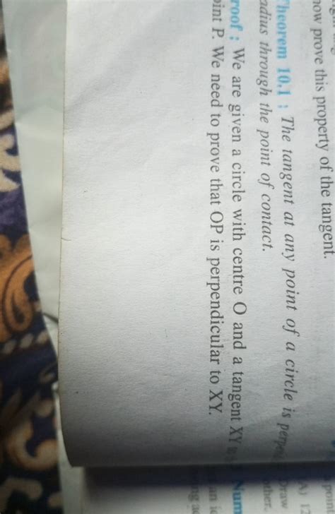 How Prove This Property Of The Tangent Theorem 101 The Tangent At Any