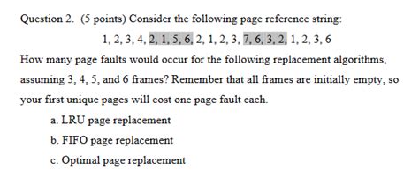 Solved Question 2 5 ﻿points ﻿consider The Following Page