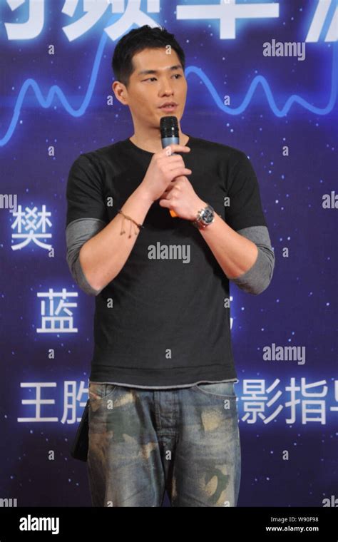 Taiwanese Actor Lan Cheng Long Speaks At A Press Conference To Start The Filming Of His New