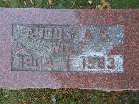 Augusta Agnes Savord Wolf 1904 1983 Find A Grave Memorial