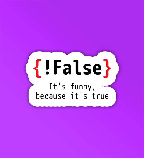 False Programmer Coding Sticker Peeekaboo