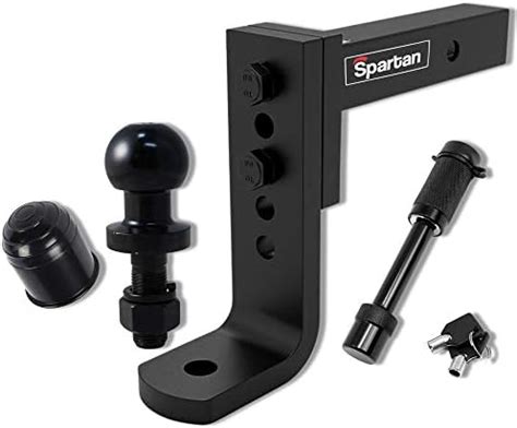 Spartan Adjustable Towbar Tow Bar Ball Mount Tongue Hitch Trailer Car
