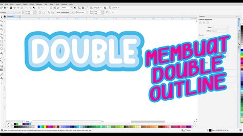 Detail Membuat Double Outline Di Corel Draw Kelas Desain Belajar Porn