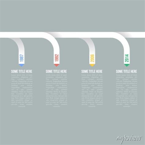 Infographic Timeline Or Progress Report Template Posters For The Wall