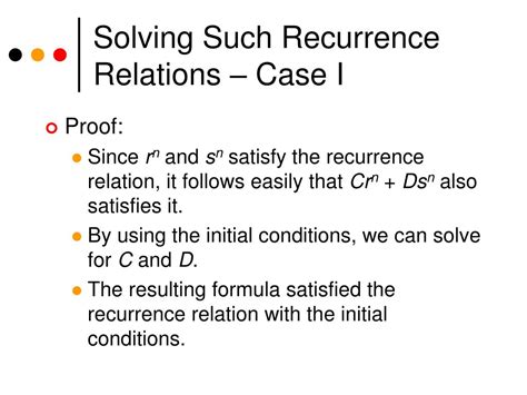 Ppt Solving Second Order Recursive Relations Powerpoint Presentation
