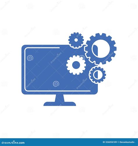 Computer Tech Linear Icons Set Hardware Software Processor Memory Graphics Lan Wan Vector