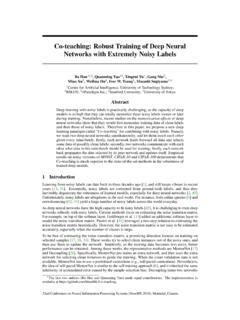 Co Teaching Robust Training Of Deep Neural Networks With Co Teaching Robust Training Of