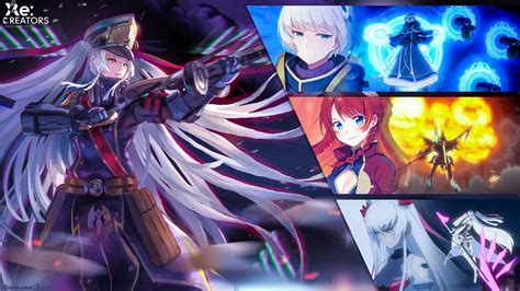 Recreators Anime Hd Wallpaper Featuring Selesia Meteora And Gunpuku By