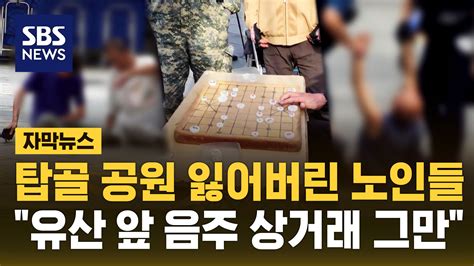 자막뉴스 탑골 공원 잃어버린 노인들유산 앞에서 음주 상거래 그만해야