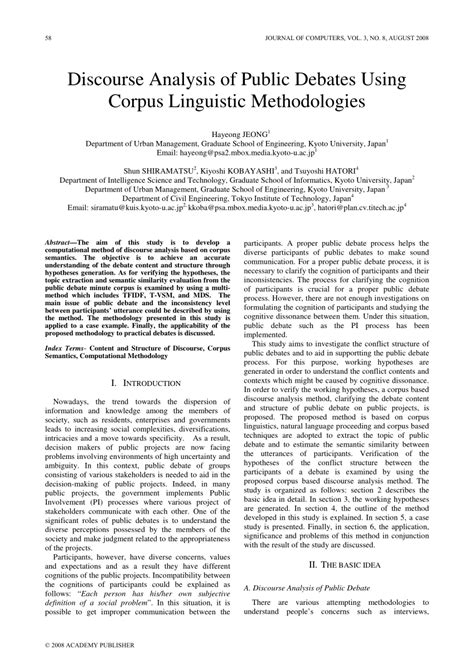 Pdf Discourse Analysis Of Public Debates Using Corpus Linguistic