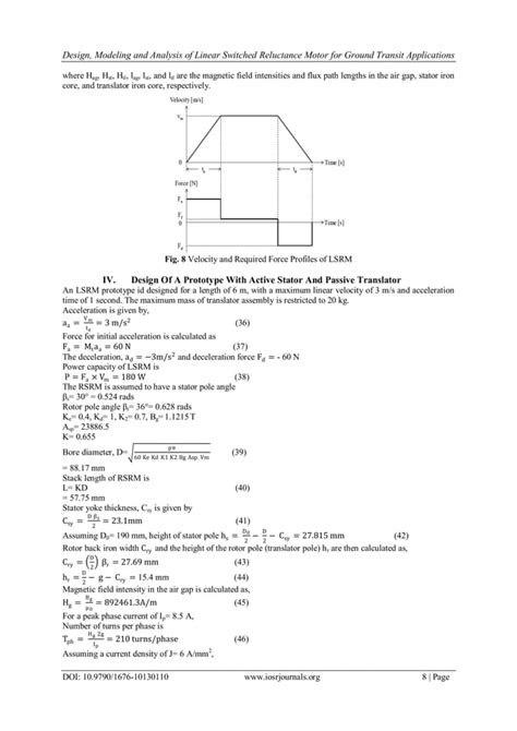 Design Modeling And Analysis Of Linear Switched Reluctance Motor For Ground Transit