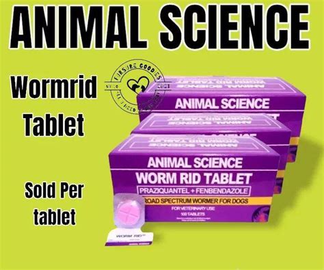 Animal Science Worm Rid Tablet Sold Per Tablet Exp 2024 Lazada Ph
