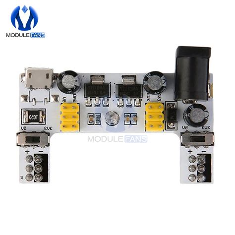 마이크로 Usb 인터페이스 브레드 보드 전원 공급 장치 모듈 Arduino 화이트 5v 33v 2 채널 보드 용 Mb 102