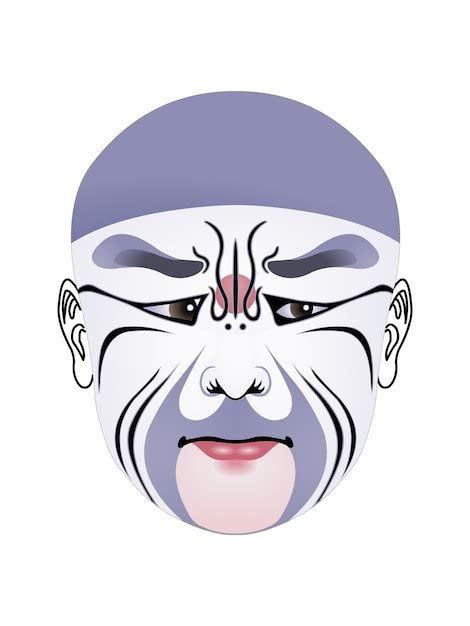 Premium Vector Face Mask Facial Makeup Chinese Traditional Tribal