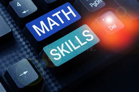 Handwriting Text Math Skills Business Concept Starting To Learn How To